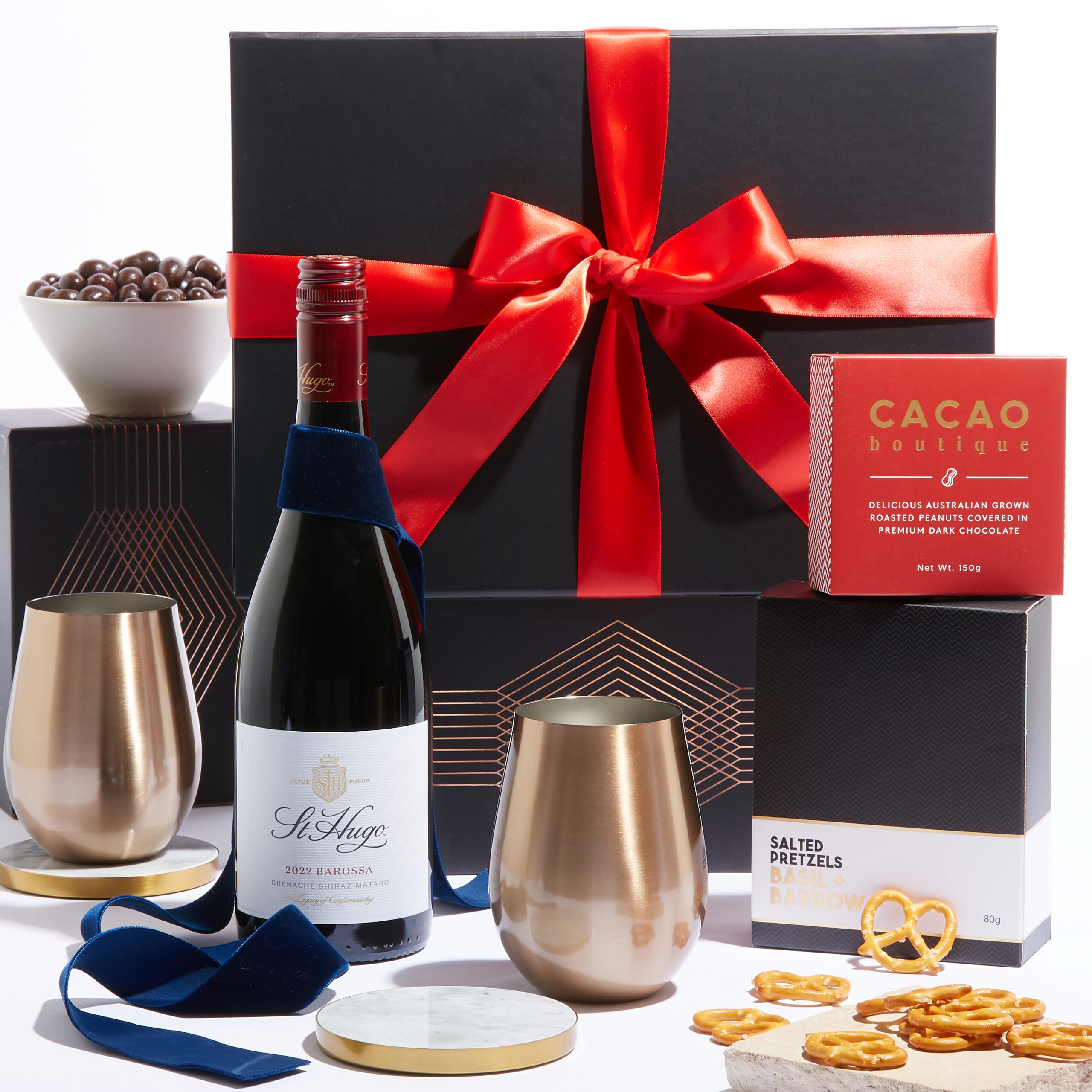 St Hugo Gourmet Red Wine Hamper | Hampers With Bite